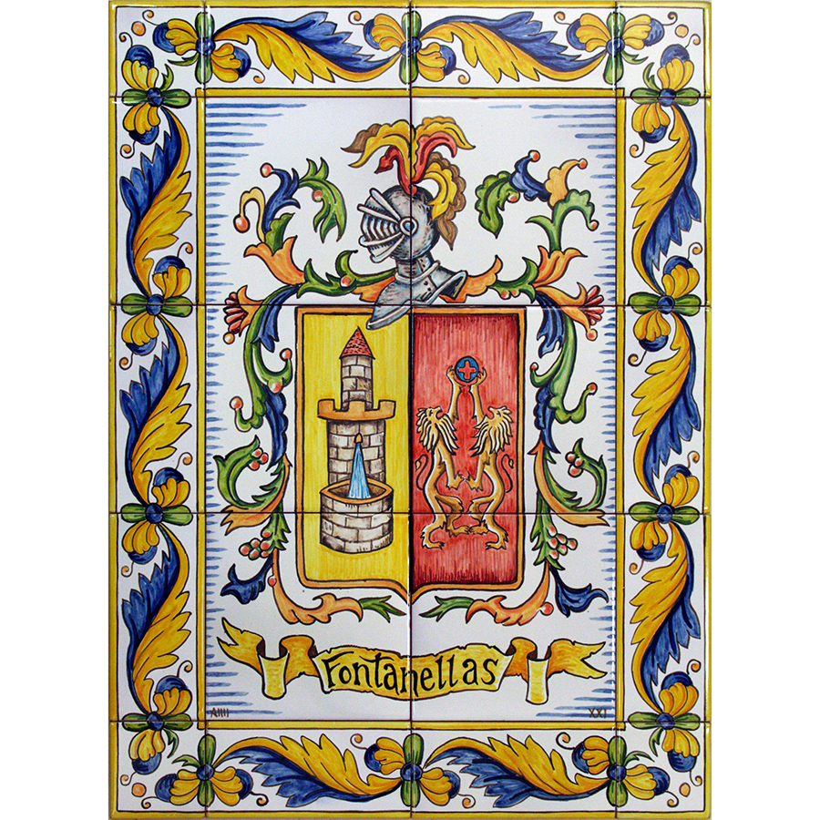 Mural de ceràmica amb escut heràldic - Art de la terra - artdelaterra ...